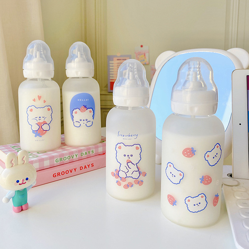 Cartoon Bear Ins Cute Pacifier Glass