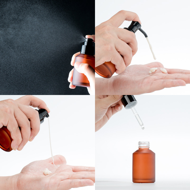 Light-Proof Essential Oil Cosmetic Pressure Dropper Bottle