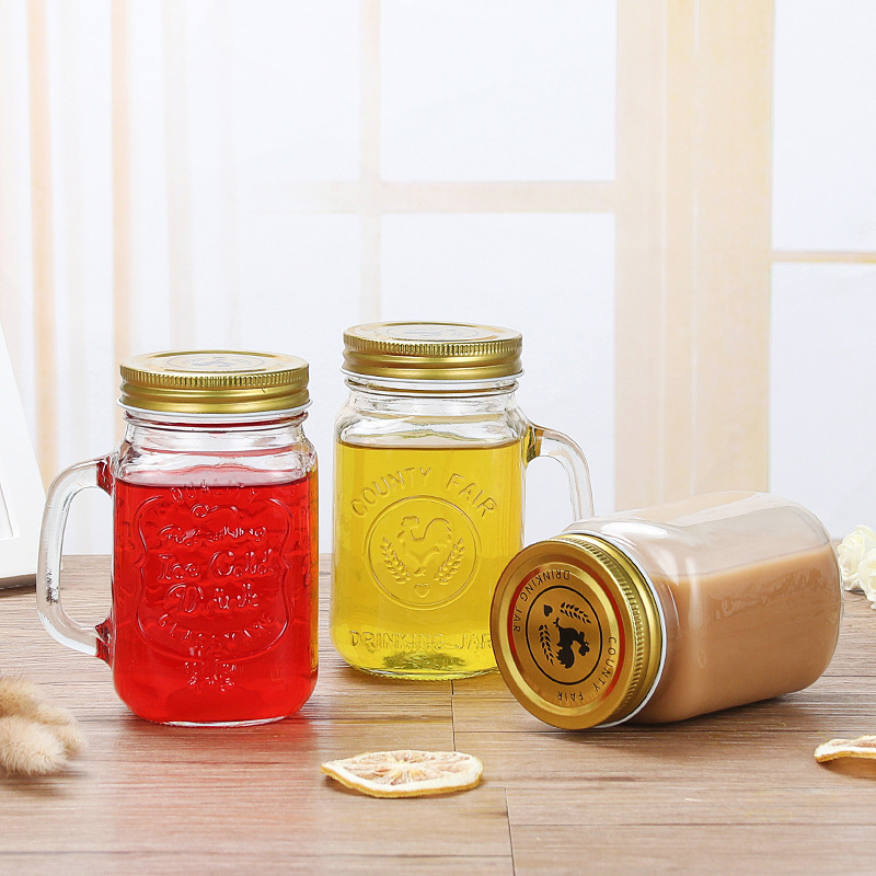 Rooster Cup Juice Cup Creative Mason Jar