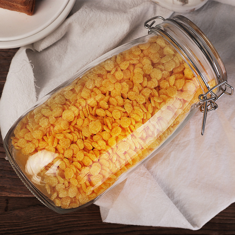 Snap-Sealed Food Glass Jar
