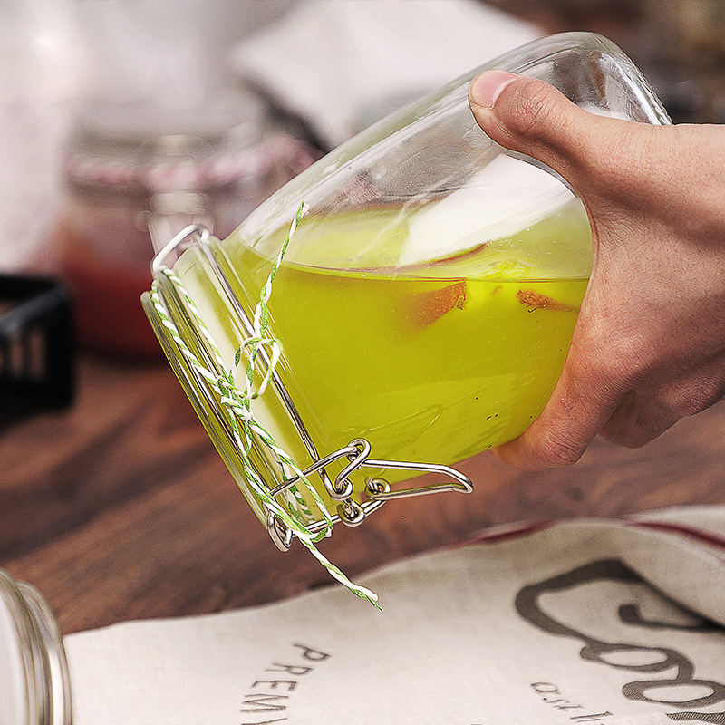 Snap-Sealed Food Glass Jar