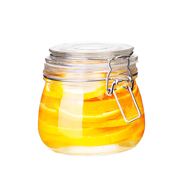 Snap-Sealed Food Glass Jar